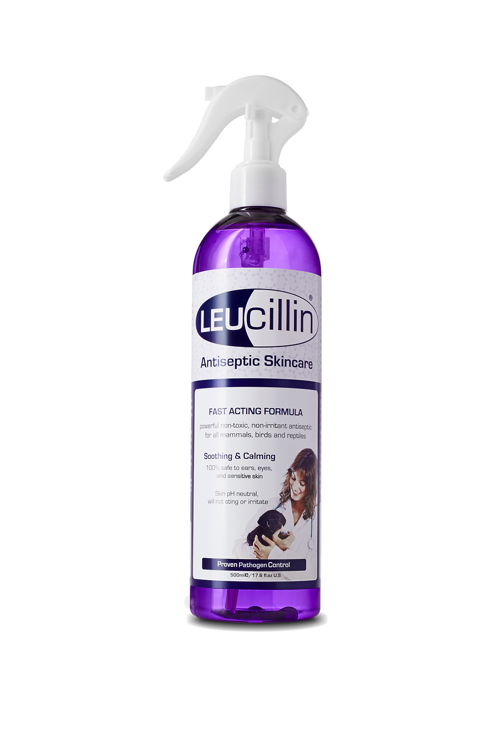 Leucillin Antiseptic Skincare Spray 500 ml - Pleje og sygdom hund ...